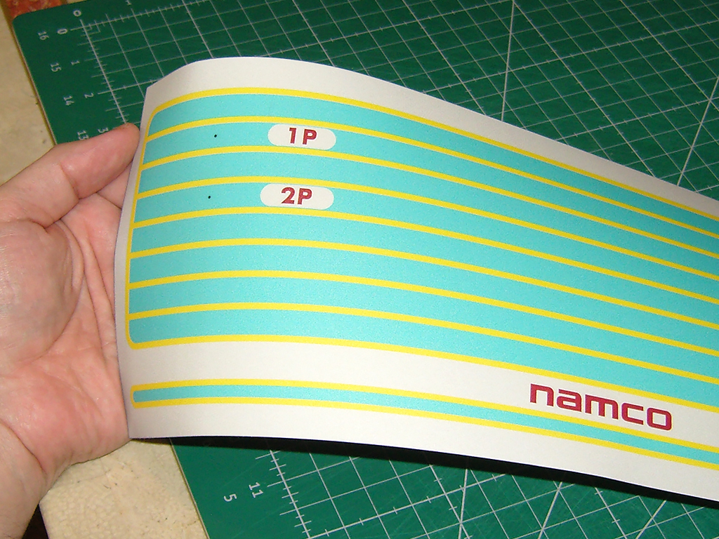 "Consolette Control Panel Overlays One Player - Green Color" (NAMCO ...