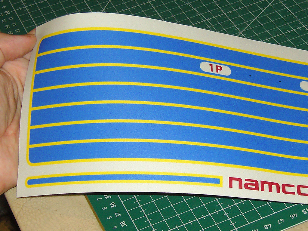 "Consolette Control Panel Overlays and Metallic Namco Logos" (NAMCO ...