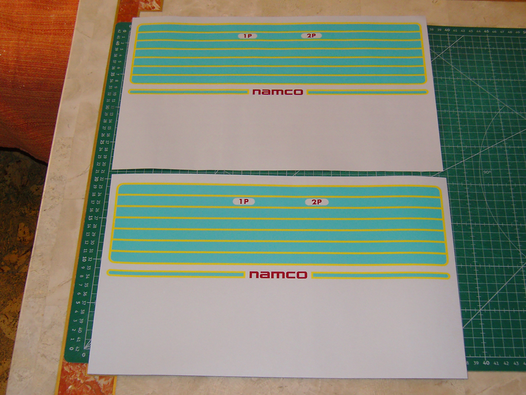 "Consolette 18 control panel Overlays, logo Stickers, and ¥100 Insert ...