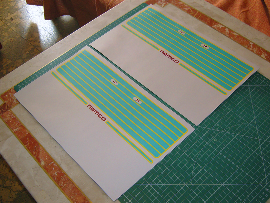 "Consolette 18 control panel Overlays, logo Stickers, and ¥100 Insert ...