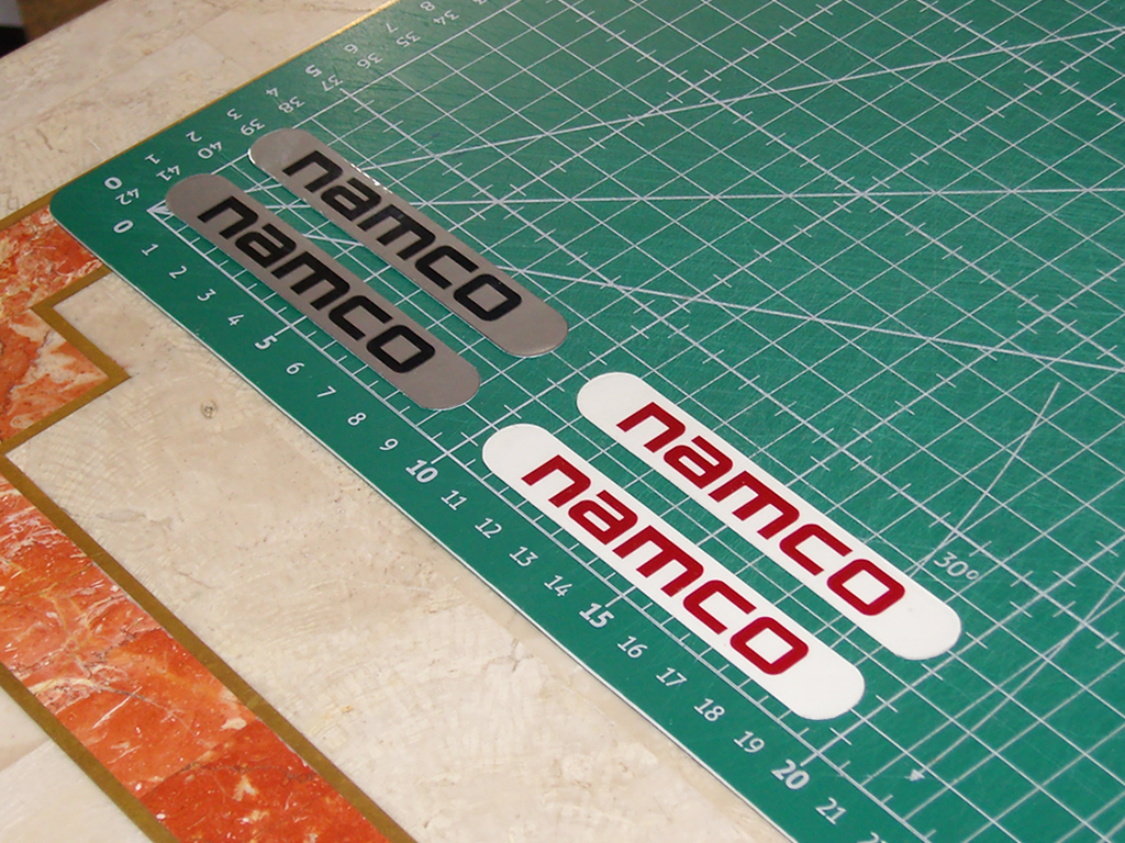 "Consolette 18 control panel Overlays, logo Stickers, and ¥100 Insert ...