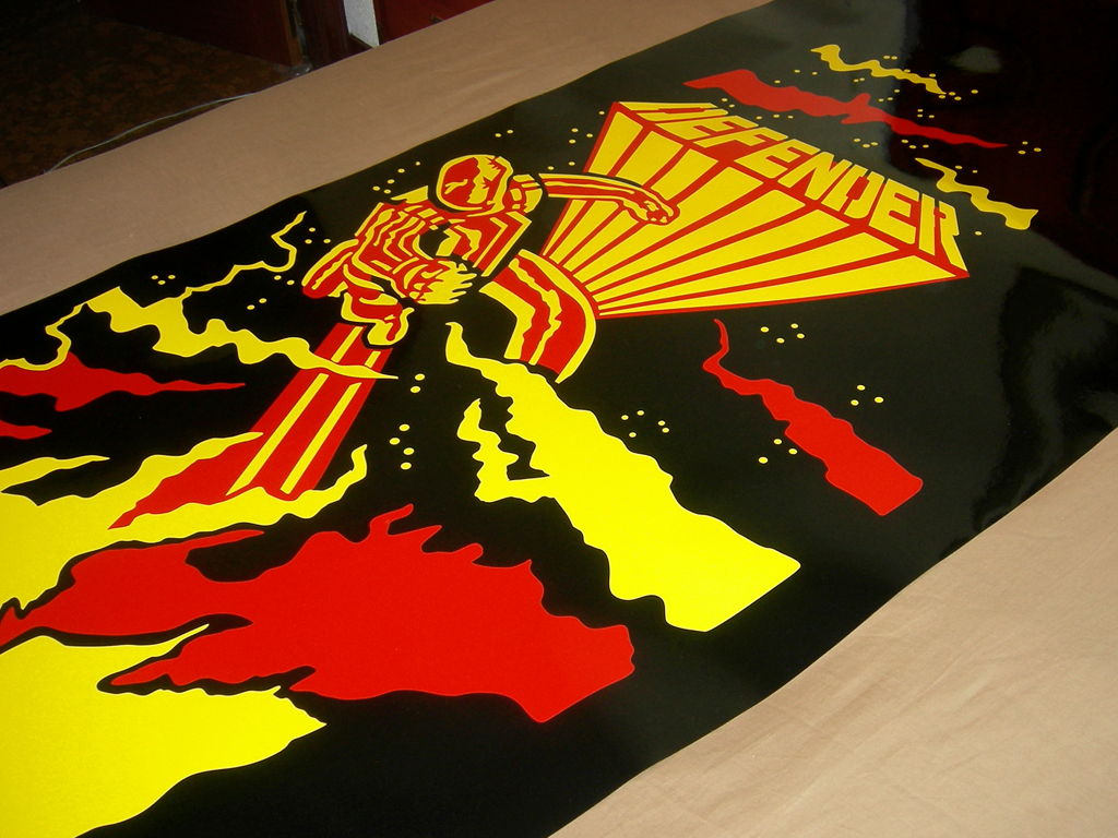 "DEFENDER SIDE ARTS" (WILLIAMS) arcade artworks edited by Zona Arcade ...