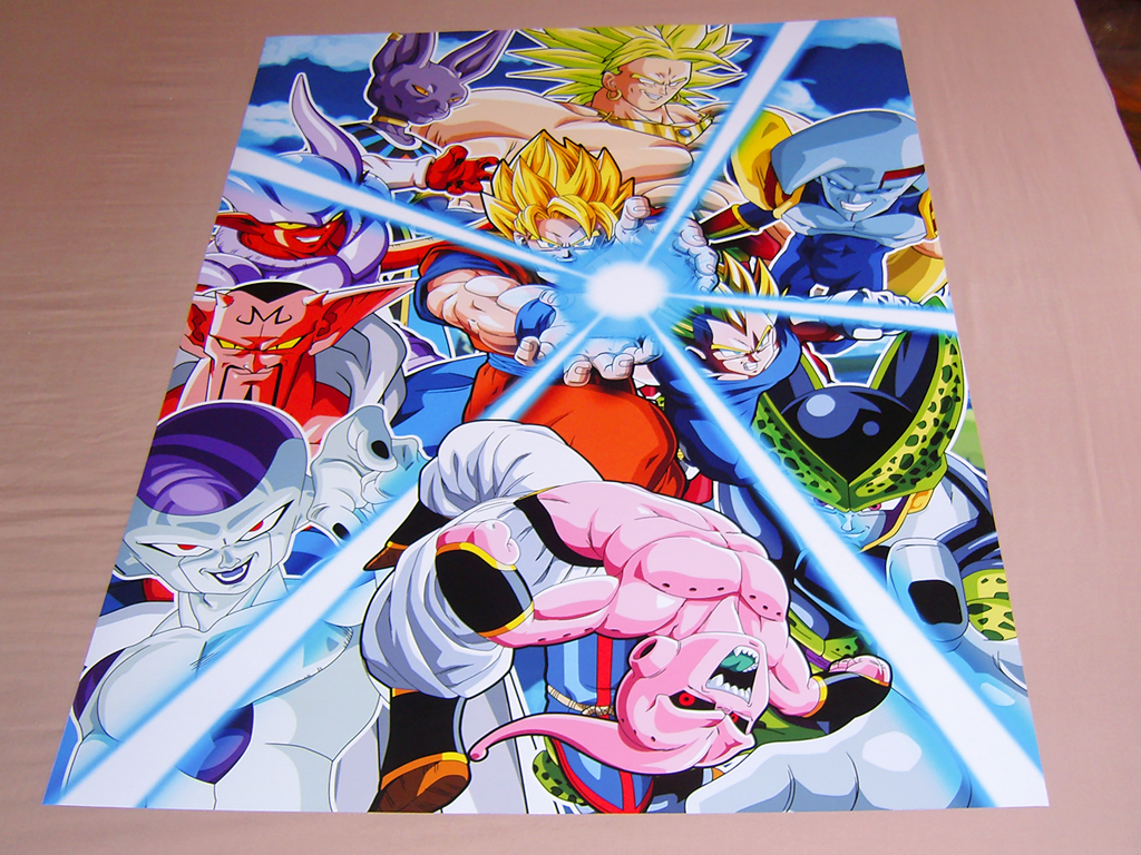 "Decoraciones arcade Dragon Ball" impresas en varios materiales para el ...
