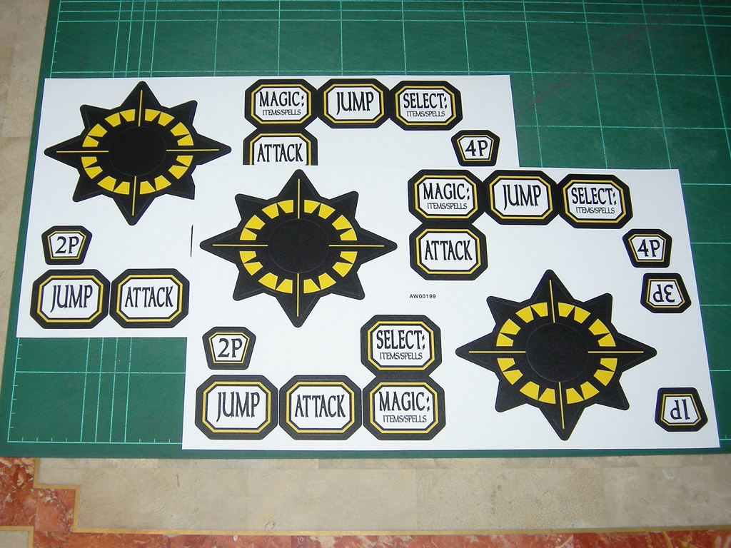 “DUNGEONS & DRAGONS SHADOW OVER MYSTARA DECAL STICKERS FOR CONTROL ...