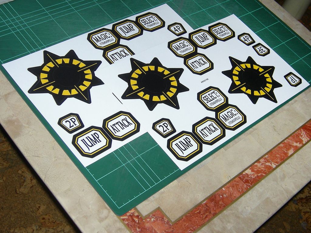 “DUNGEONS & DRAGONS SHADOW OVER MYSTARA DECAL STICKERS FOR CONTROL ...