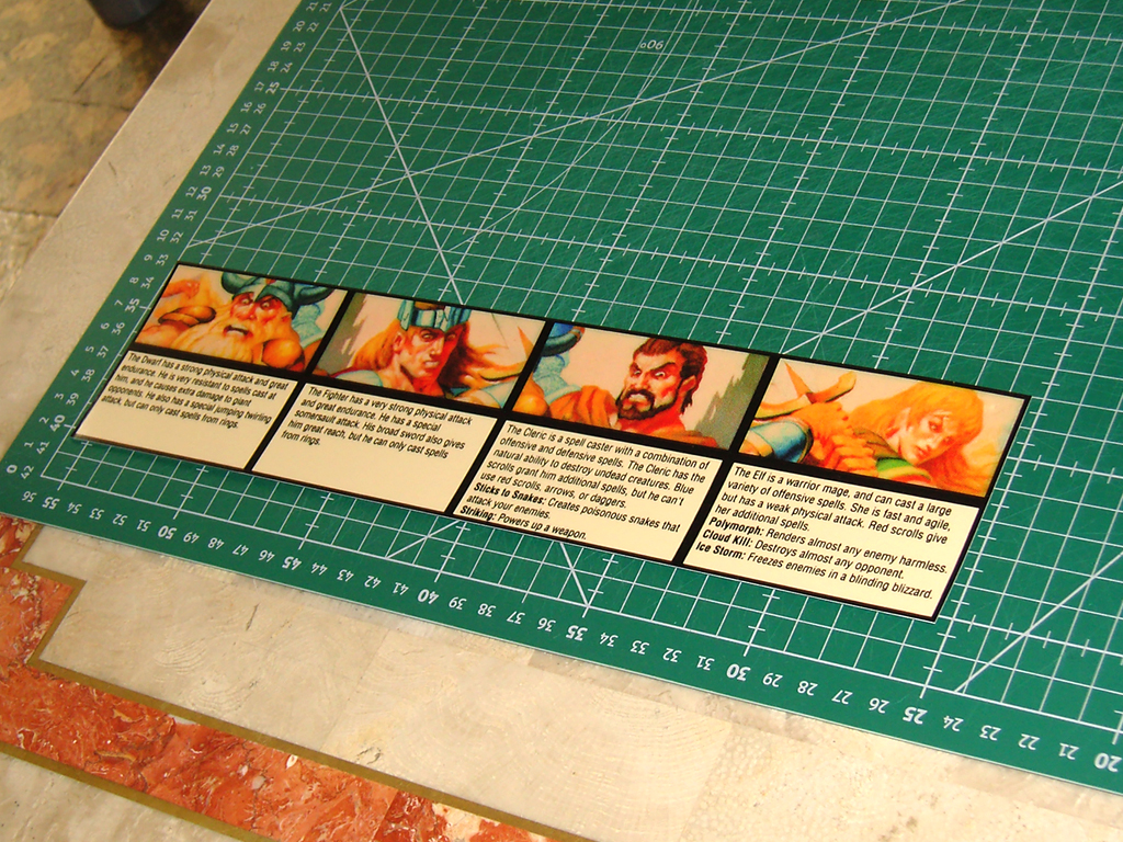 "Dungeons & Dragons Control Panel Overlay, Joystick and Button Decals ...
