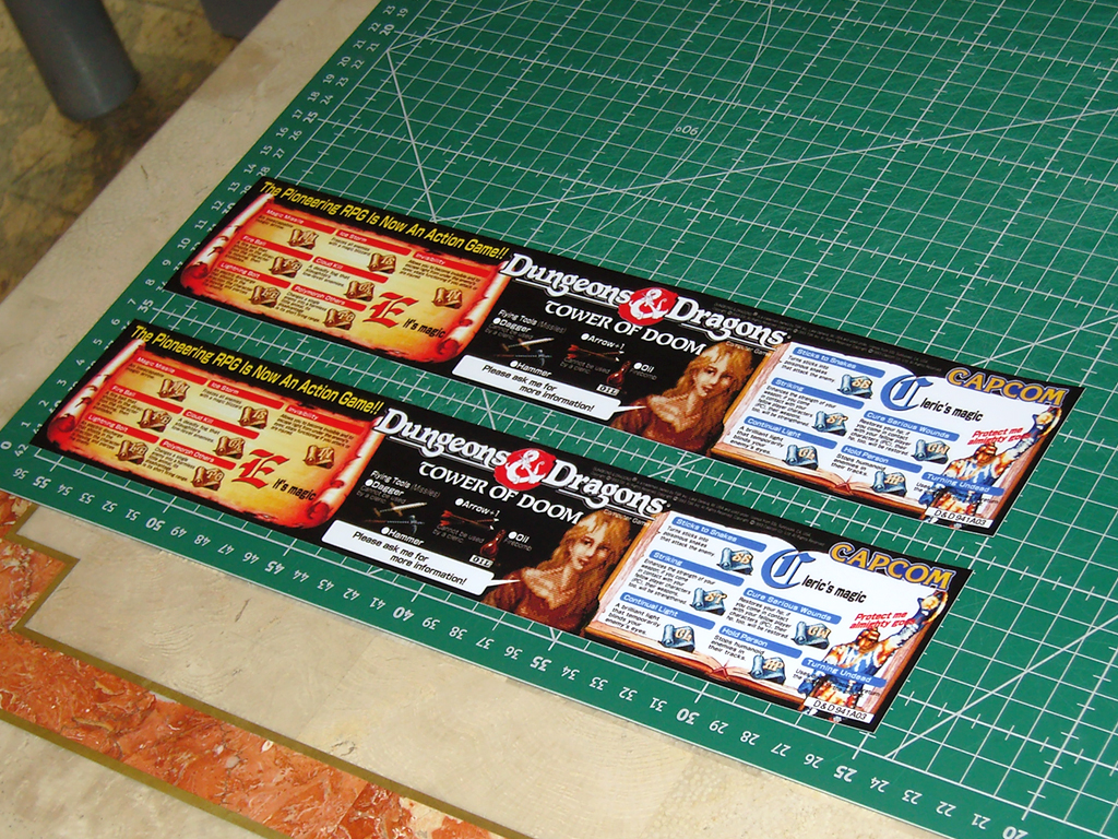 "Dungeons & Dragons Control Panel Overlay, Joystick and Button Decals ...