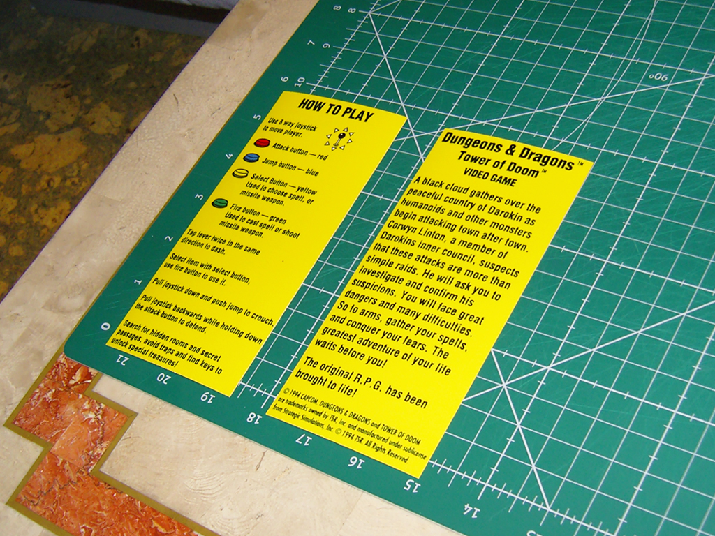 "Dungeons & Dragons Tower of Doom Character Sticker, Bezel Sticker ...