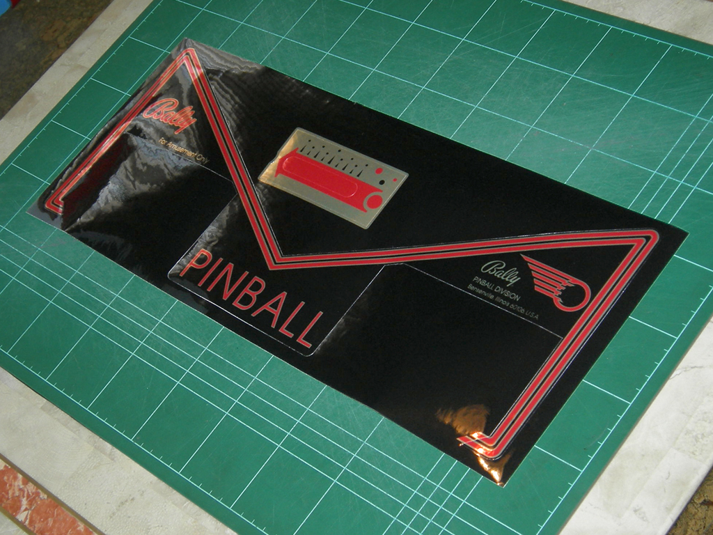 "Eight Ball Deluxe Pinball Aprons" (BALLY) printed reproduction in ...