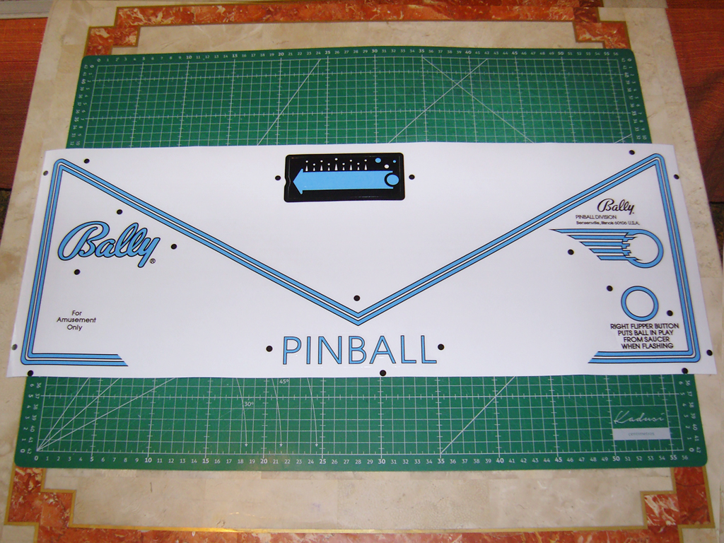 "EMBRYON PINBALL APRONS" (BALLY) scanned artwork files restored in Zona ...