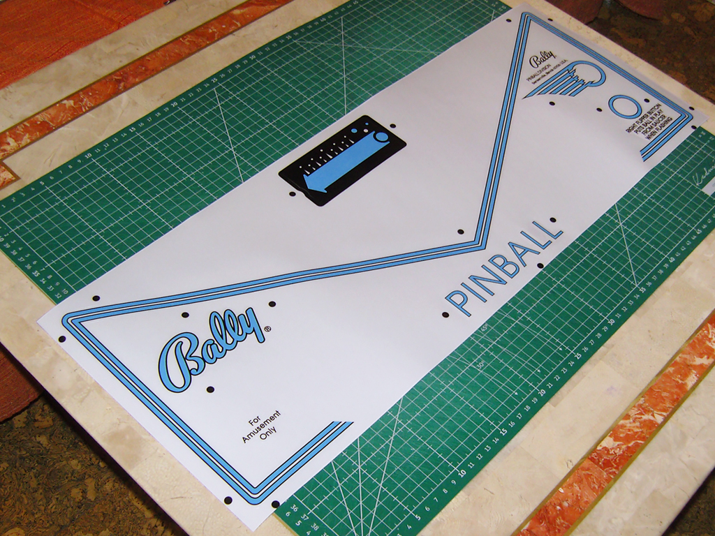 "EMBRYON PINBALL APRONS" (BALLY) scanned artwork files restored in Zona ...