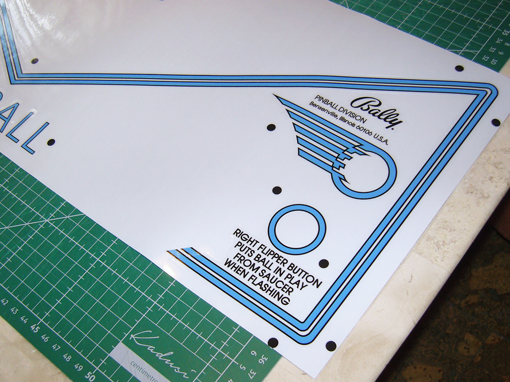 "EMBRYON PINBALL APRONS" (BALLY) scanned artwork files restored in Zona ...