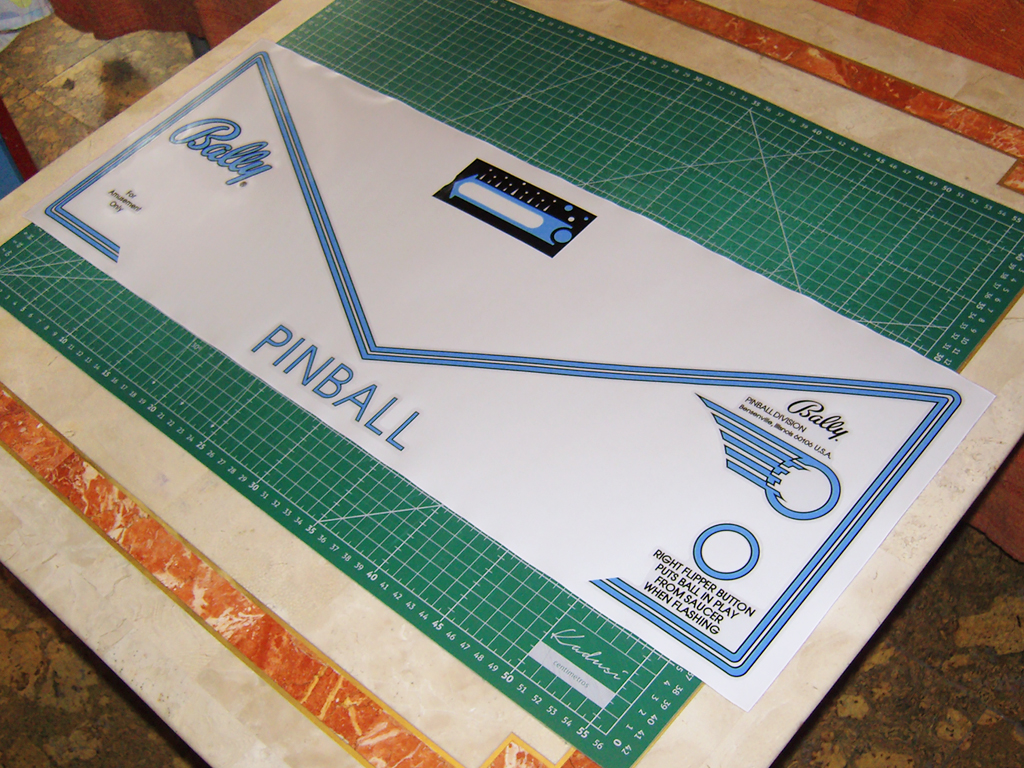 "EMBRYON PINBALL APRONS" (BALLY) scanned artwork files restored in Zona ...