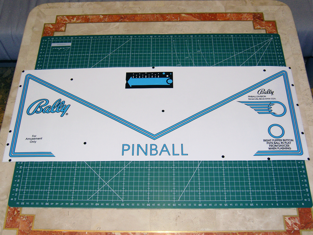 "EMBRYON PINBALL APRONS" (BALLY) scanned artwork files restored in Zona ...
