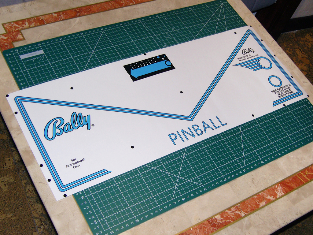 "EMBRYON PINBALL APRONS" (BALLY) scanned artwork files restored in Zona ...