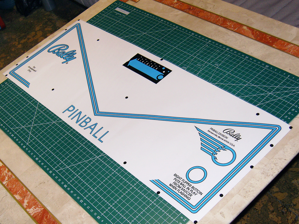 "EMBRYON PINBALL APRONS" (BALLY) scanned artwork files restored in Zona ...