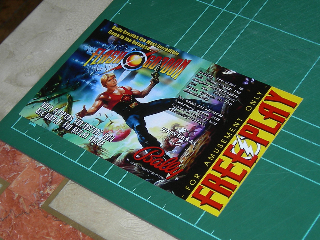 "Flash Gordon Custom Pinball Cards" (BALLY). Designed by Mikonos & Zona ...