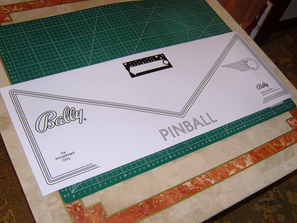 "Future Spa Pinball Aprons" (BALLY) printed on "portable silkscreen ...