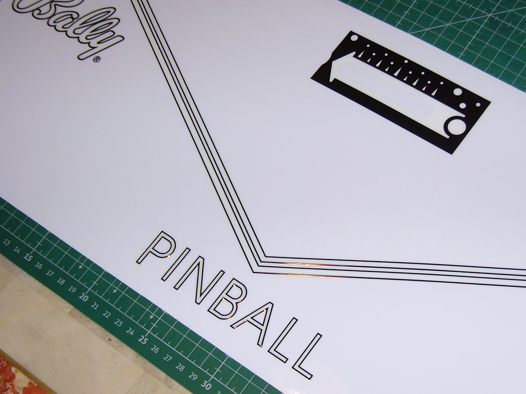 "Future Spa Pinball Aprons" (BALLY) printed on "portable silkscreen ...