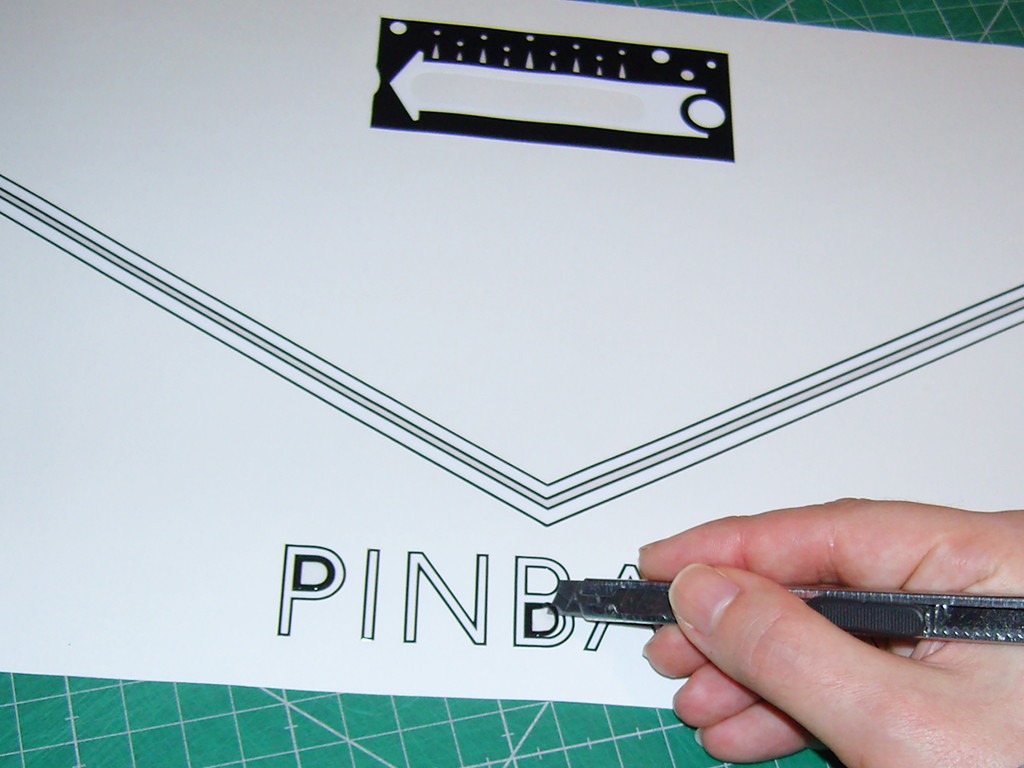 "Future Spa Pinball Aprons" (BALLY) printed on vinyl, white ink, gloss ...