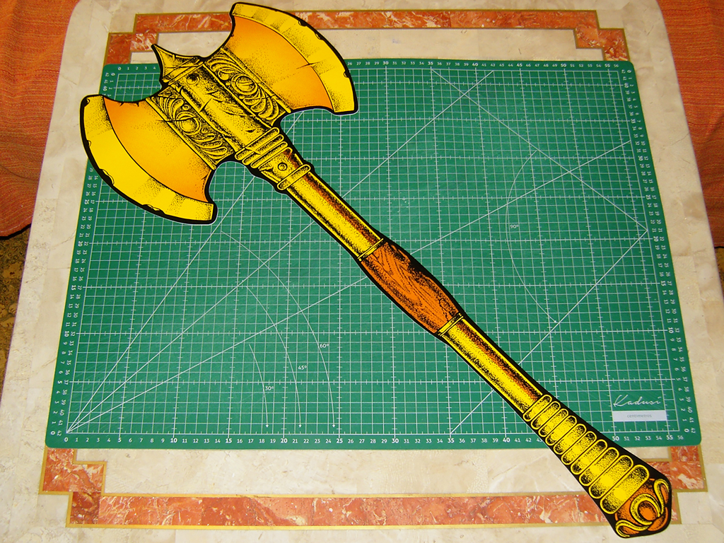 "GOLDEN AXE SIDE ARTS - WEAPONS: SWORD AND AXE" (SEGA) arcade artworks ...