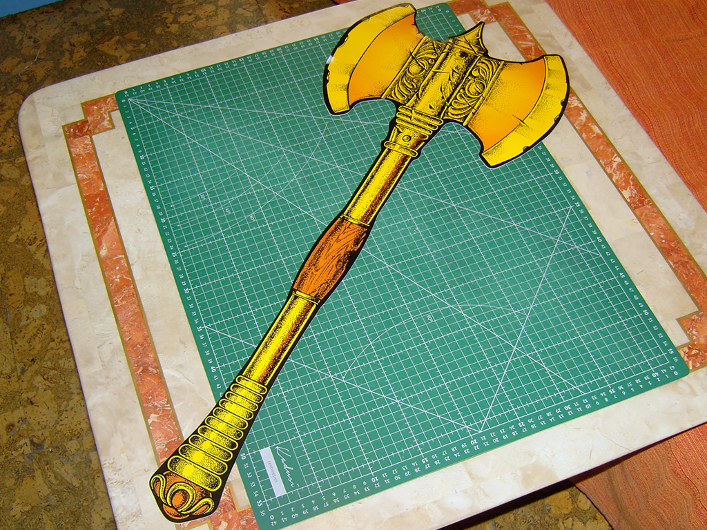 "GOLDEN AXE SIDE ARTS - WEAPONS: SWORD AND AXE" (SEGA) arcade artworks ...