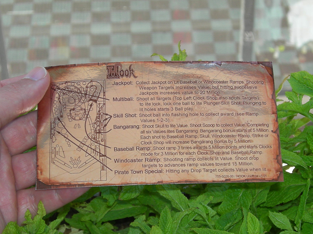 "Hook Custom Pinball Cards" (DATA EAST). Designed by Zona Arcade & Mikonos