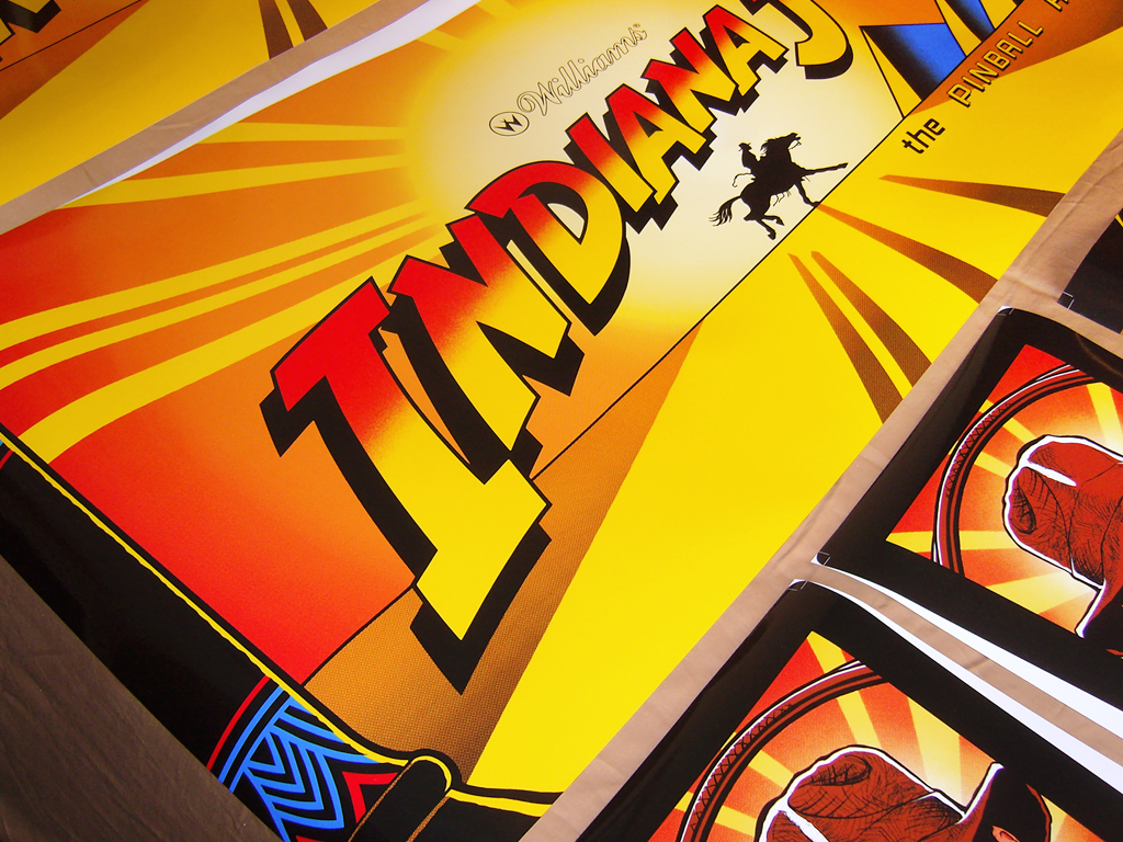 "Indiana Jones Pinball Decals for adapted Virtual Pinball" (WILLIAMS ...