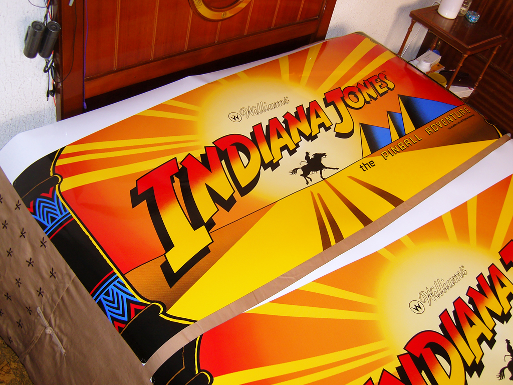 "Indiana Jones Pinball Decals for adapted Virtual Pinball" (WILLIAMS ...