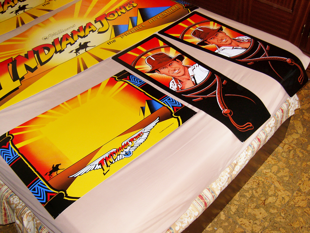 "Indiana Jones Pinball Decals for adapted Virtual Pinball" (WILLIAMS ...