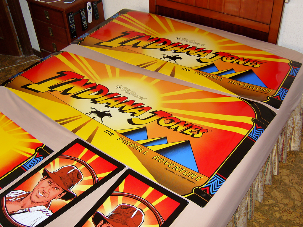 "Indiana Jones Pinball Decals for adapted Virtual Pinball" (WILLIAMS ...