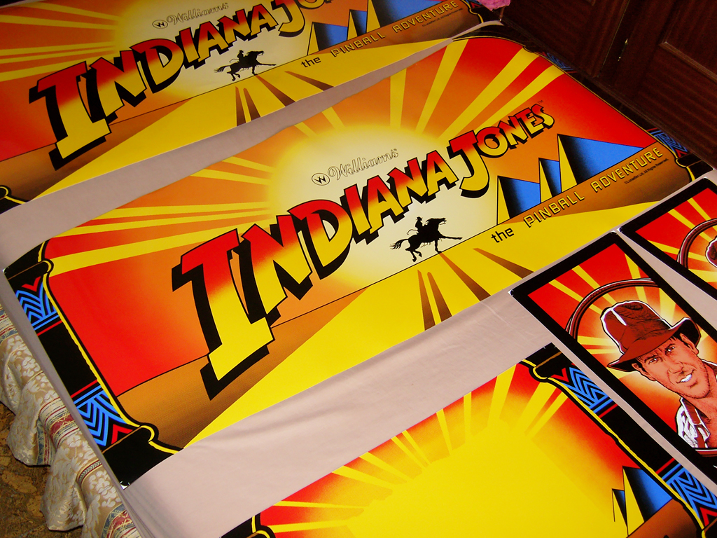 "Indiana Jones Pinball Decals for adapted Virtual Pinball" (WILLIAMS ...