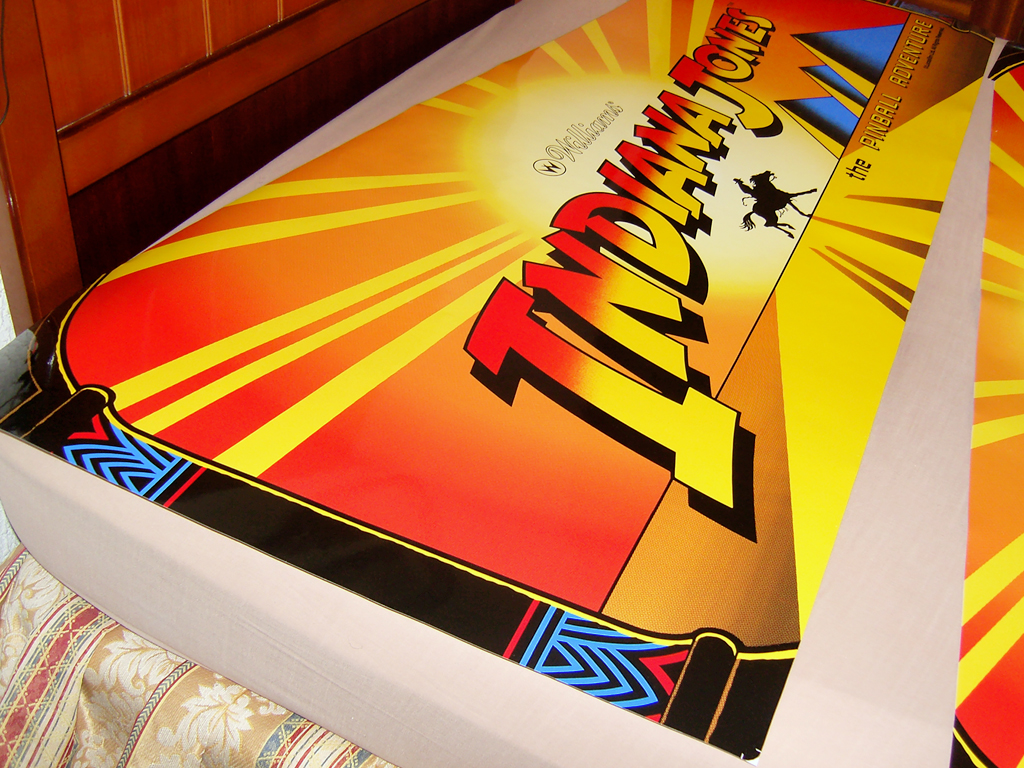 "Indiana Jones Pinball Decals for adapted Virtual Pinball" (WILLIAMS ...