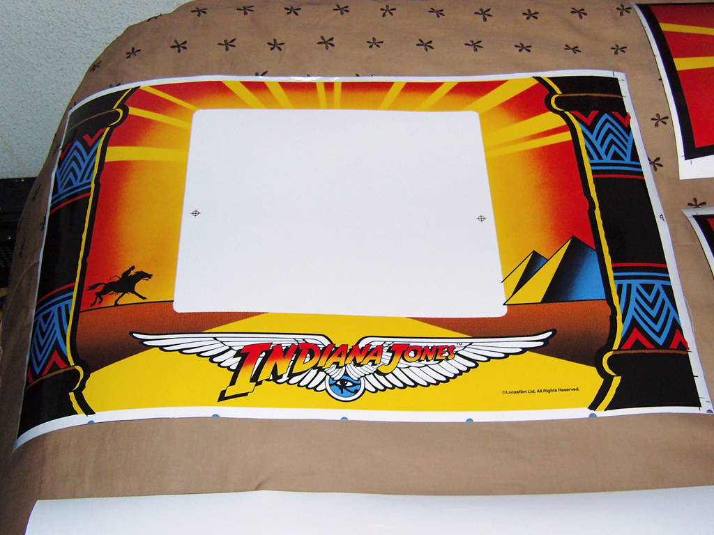 "Indiana Jones Pinball Decals" (WILLIAMS) impresos en vinilo con ...