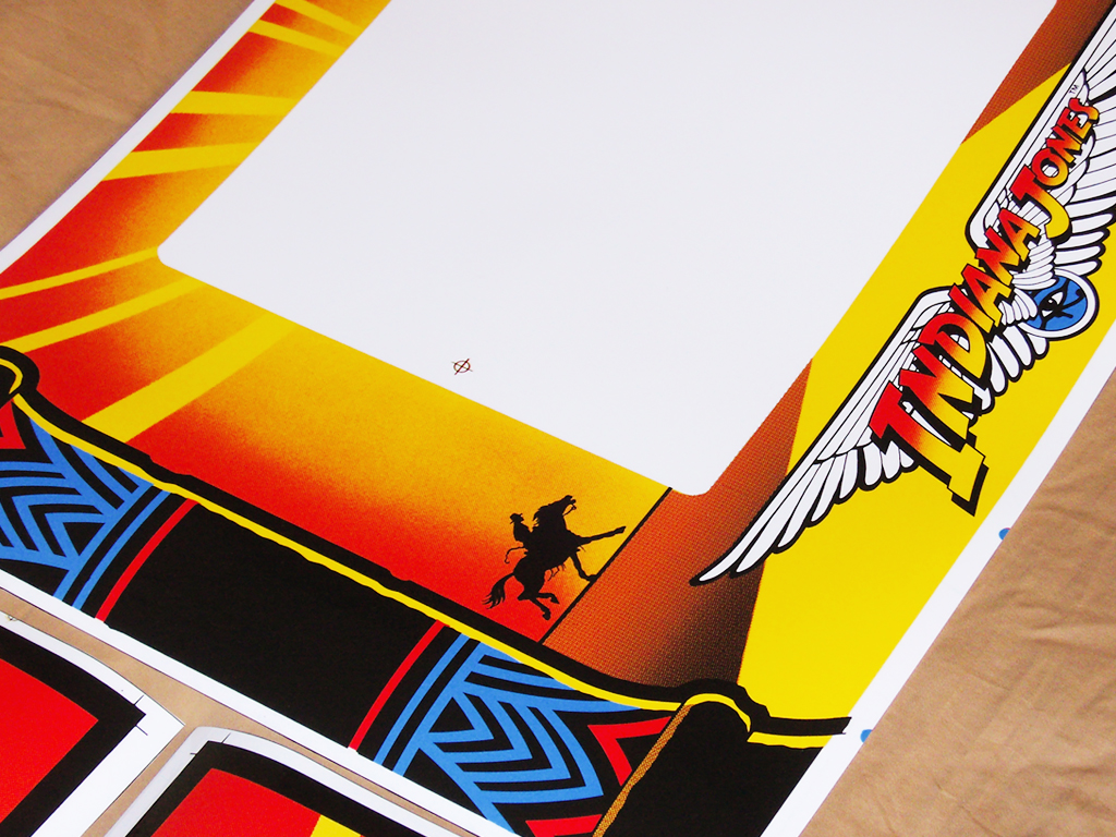"Indiana Jones Pinball Decals" (WILLIAMS) reproduction printed on vinyl ...