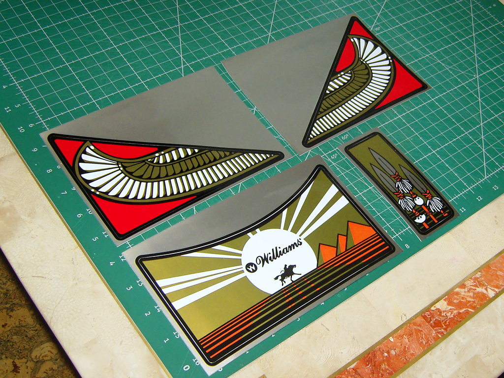 "Indiana Jones Pinball Aprons And Targets Normal / Custom" (WILLIAMS ...