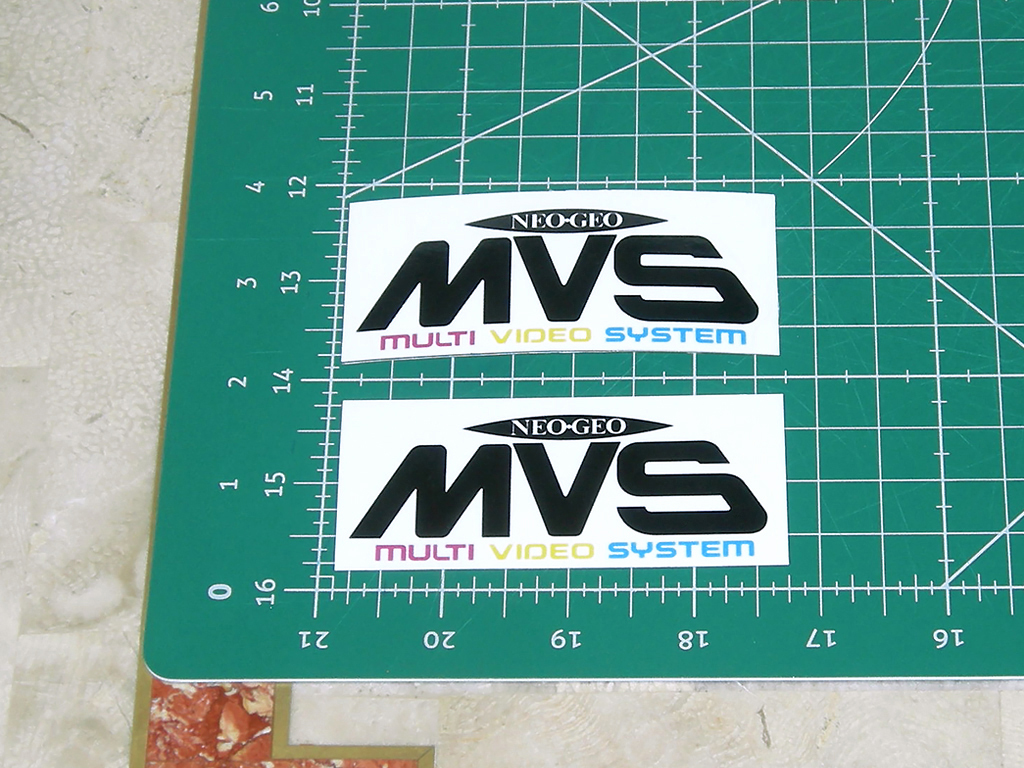 "MVS-U4 Arcade Artwork Set" (SNK) reproduction printed in vinyl with ...