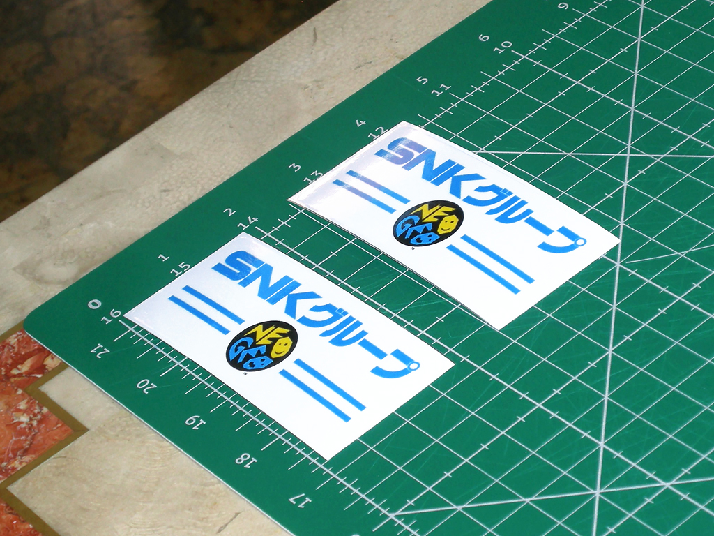 "MVS-U4 Arcade Artwork Set" (SNK) reproduction printed in vinyl with ...