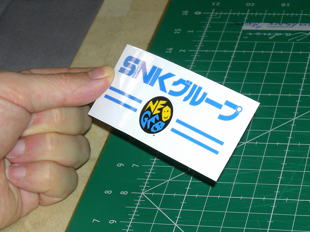 "MVS-U4 SNK AND NEO GEO LOGO" (SNK) artwork file for arcade candy ...