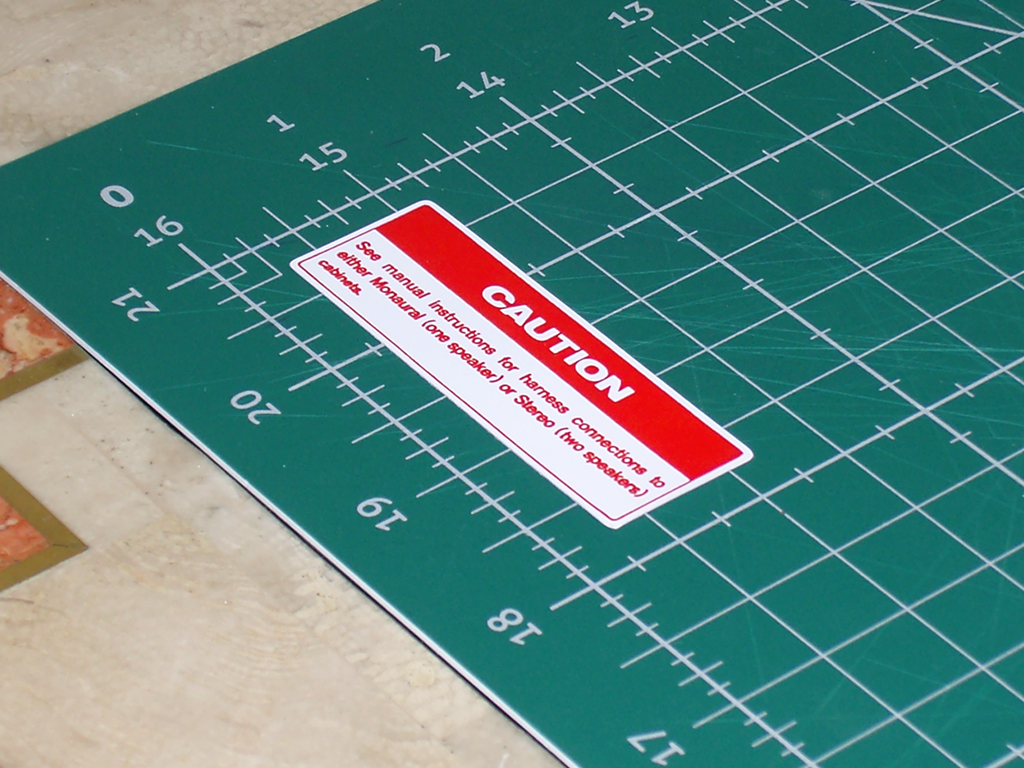 "MVS1 NEO-GEO BASE CAUTION STICKERS" (SNK) arcade scanned files at 600 ...