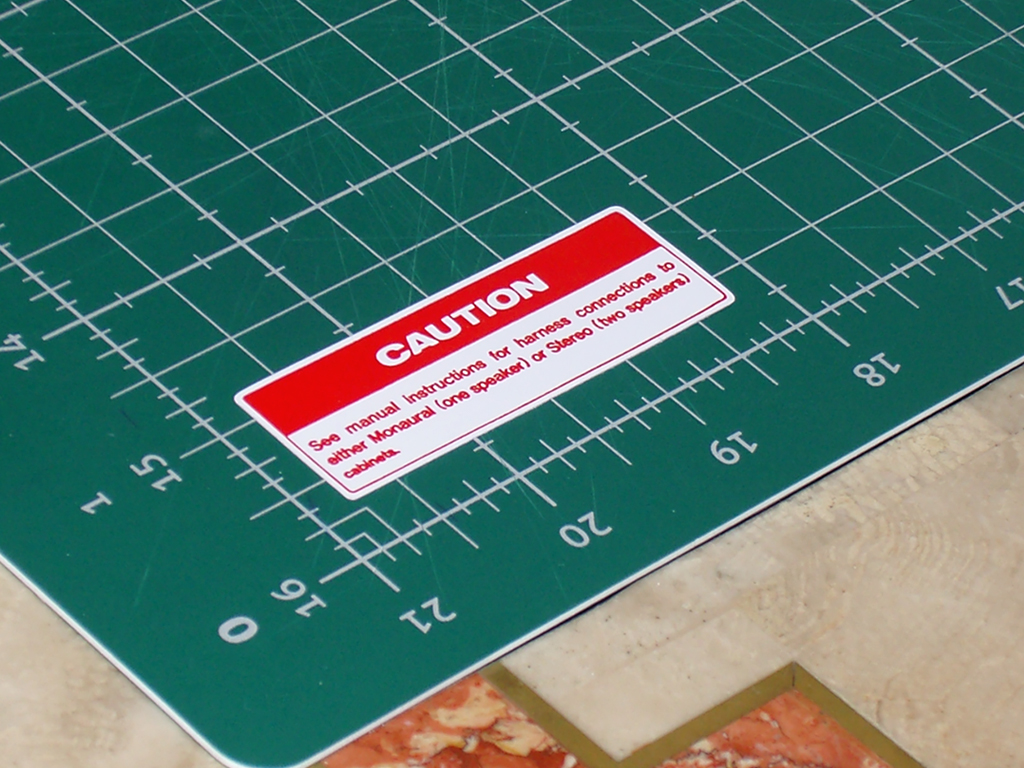 "MVS1 NEO-GEO BASE CAUTION STICKERS" (SNK) arcade scanned files at 600 ...