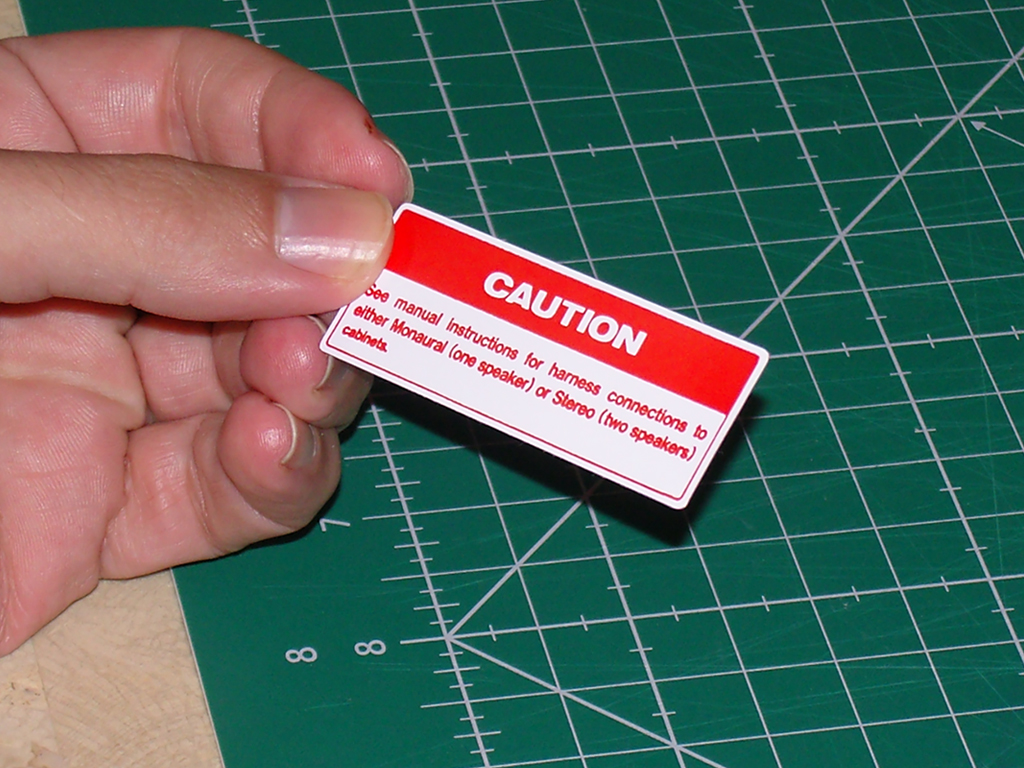 "MVS1 NEO-GEO BASE CAUTION STICKERS" (SNK) arcade scanned files at 600 ...