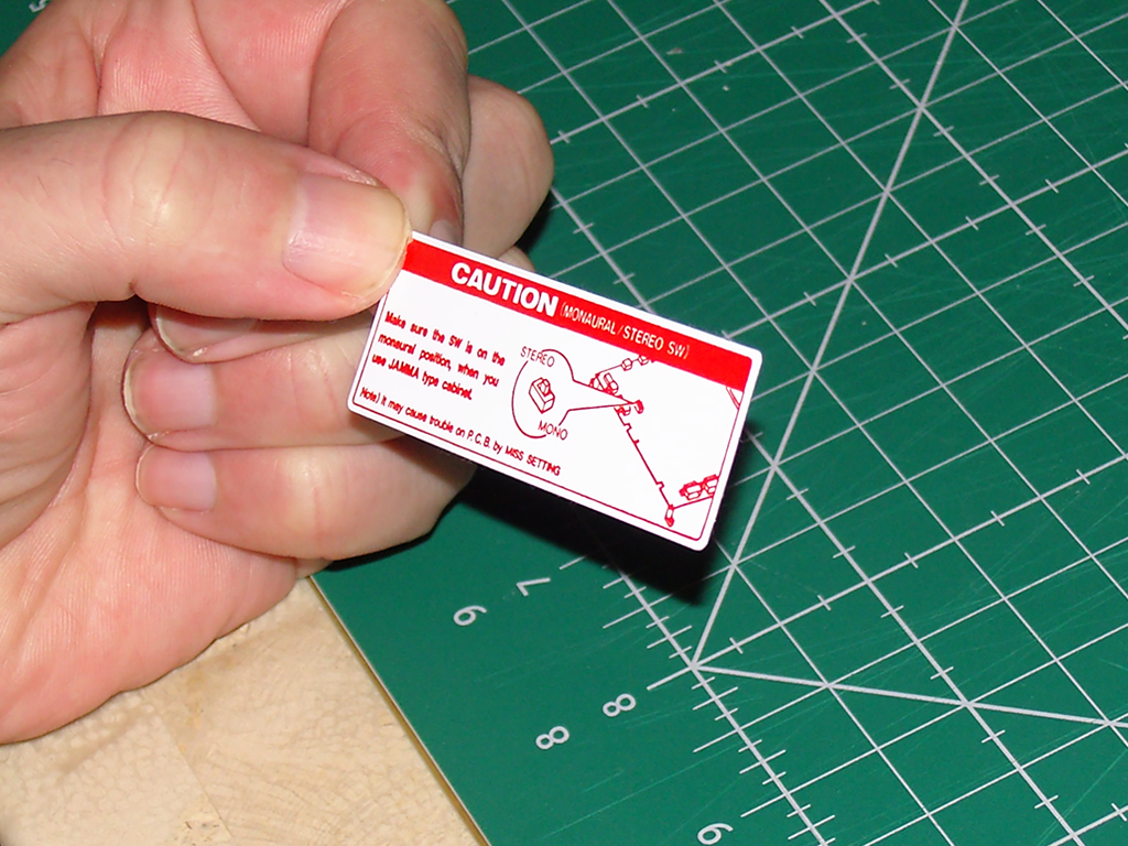 "MVS1 NEO-GEO BASE CAUTION STICKERS" (SNK) arcade scanned files at 600 ...