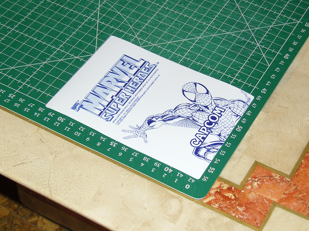 "MARVEL SUPER HEROES CPS2 GAME BOARD LABEL STICKER MSH95a306" (CAPCOM ...