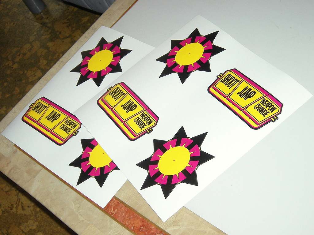 "Mega Man Decal, joystick & Button Switches AW00179 and Blue Marble ...