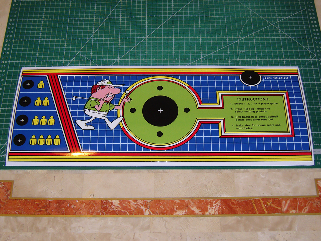 "Mini Golf Control Panel Overlay / CPO" (BALLY / SENTE) and "Vs ...