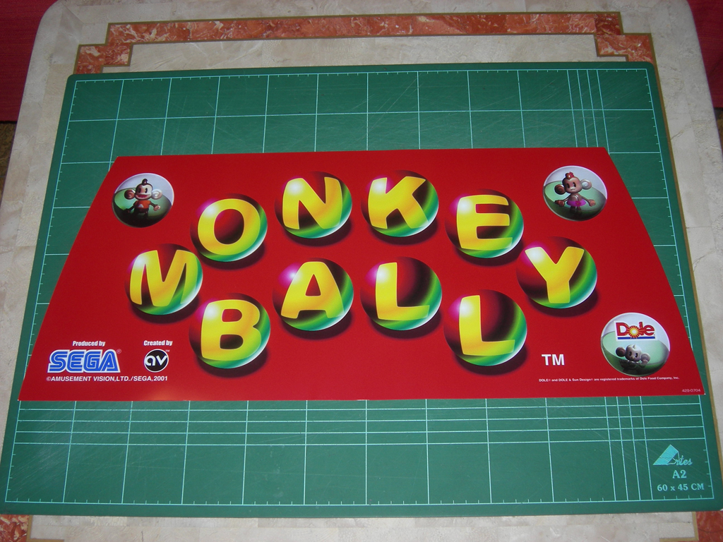 "MONKEY BALL MARQUEE" (SEGA) scanned 600 dpi and restored by Zona ...