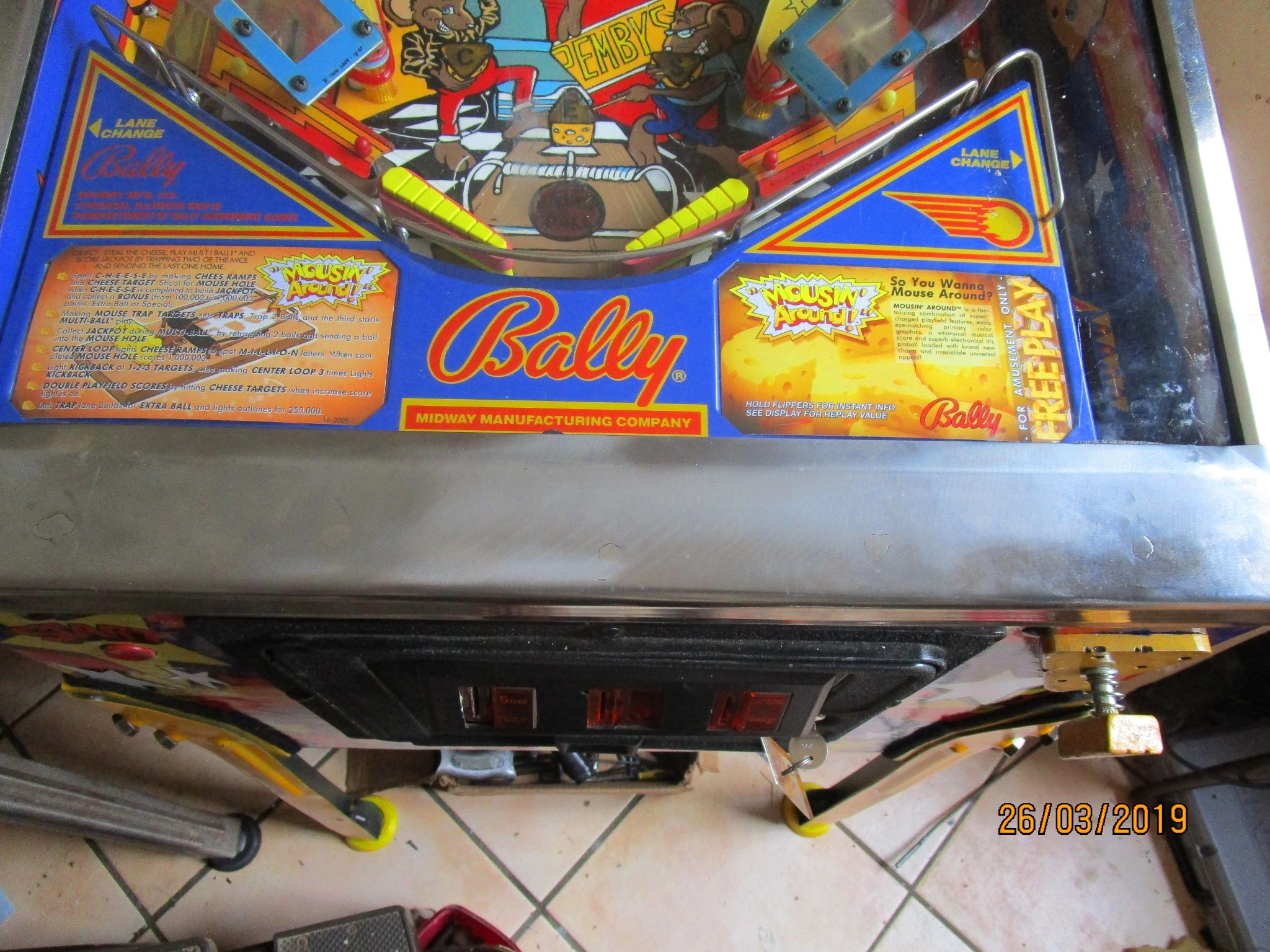 "Mousin´ Around Pinball Cards Customized" (BALLY). Designed by Zona ...