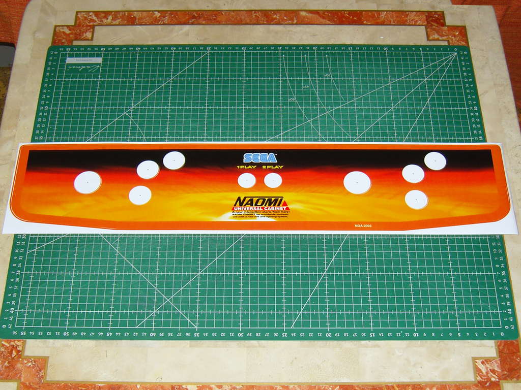 "Naomi Universal Cabinet complete artwork set" (SEGA) reproduced for "mslider" user