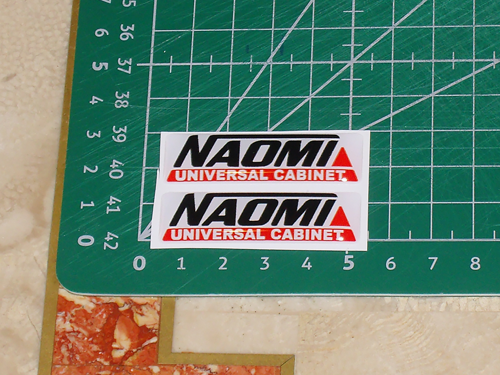 "Naomi Universal Cabinet Side Arts NOA-1008 and NOA-1013, ¥100 Insert ...
